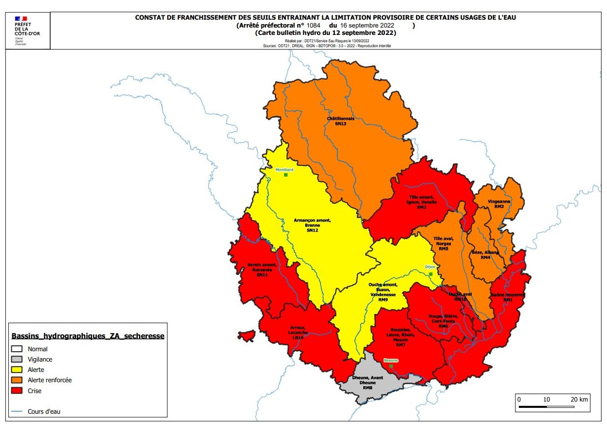 Arrêté Préfectoral du 16.09.2022 sur franchissement des seuils Arrêté Préfectoral du 16.09.2022 sur franchissement des seuils