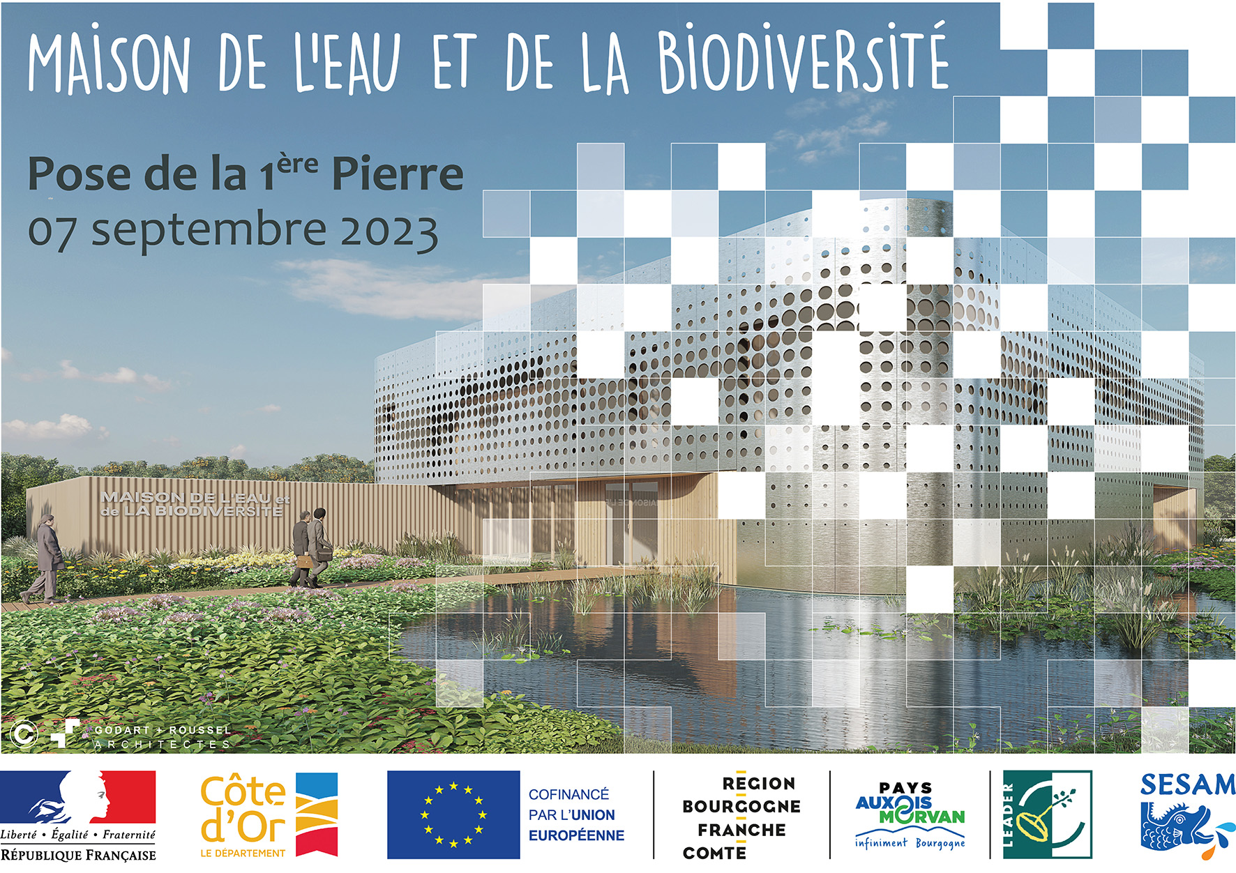 "Pose de la 1ère pierre" pour la Maison de l'Eau et de la Biodiversité